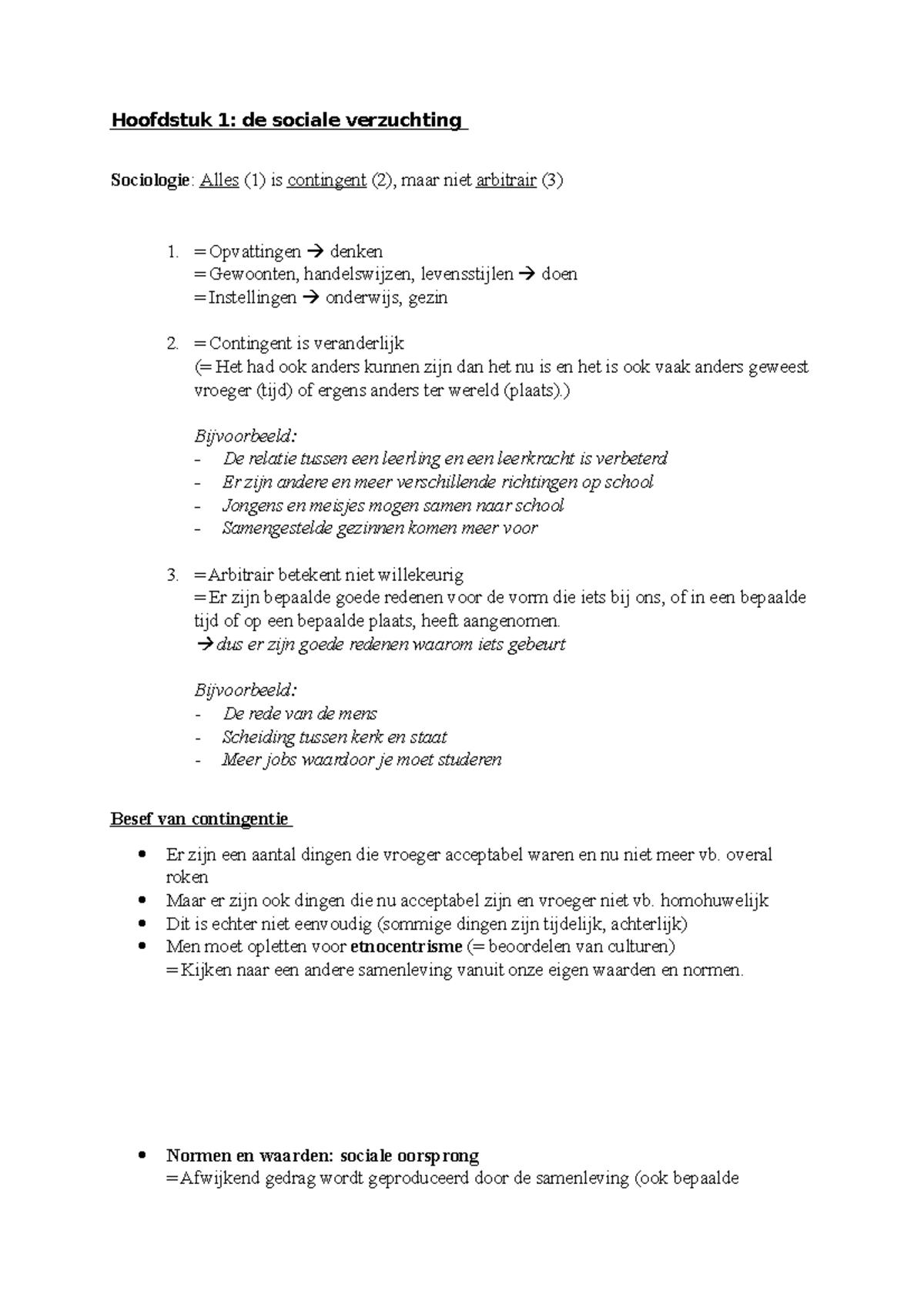 Sociologisch perspectief Sociaal Werk PXL - Hoofdstuk 1: de sociale ...