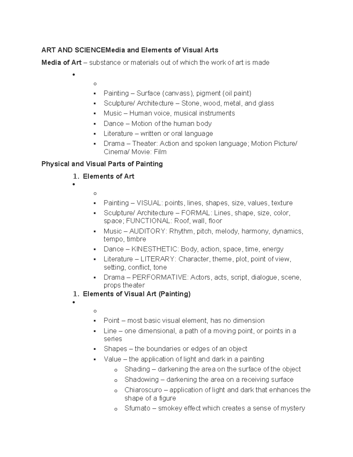 ART - art app - ART AND SCIENCEMedia and Elements of Visual Arts Media ...