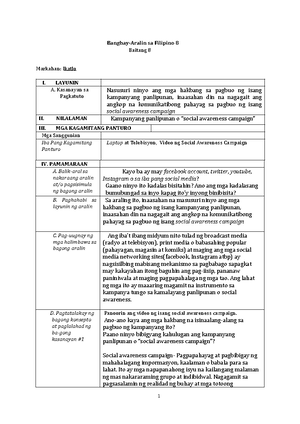 Daily Lesson PLAN During Periodical TEST First Quarter - Republic of ...