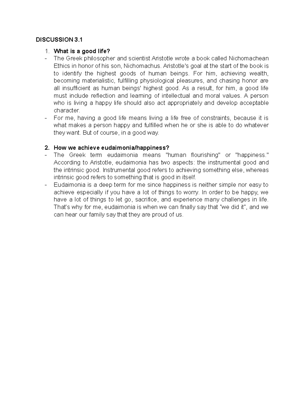 D3 - Discussion 3 - Science, Technology, and Society - TIP - Studocu