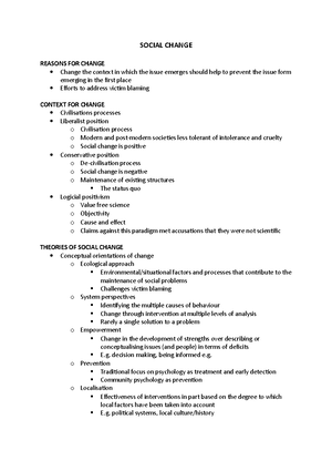 Ecological Levels of Analysis in Community Psychology - Work Family and ...