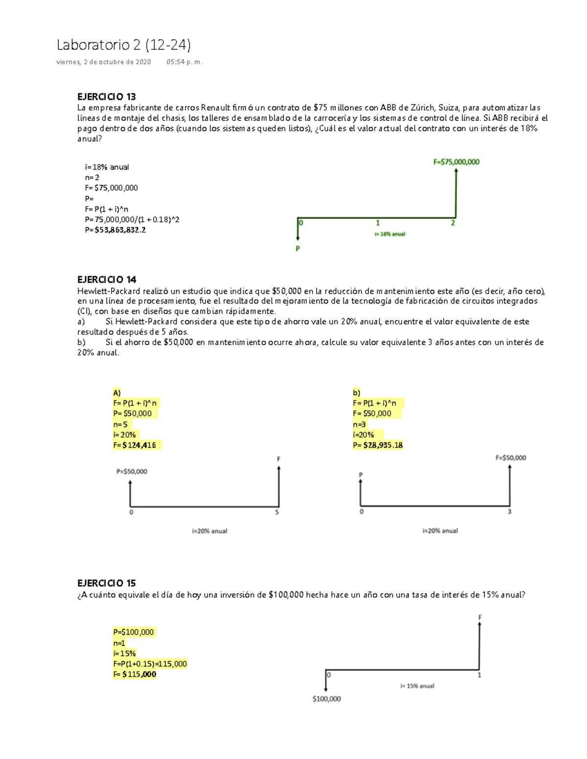 Laboratorio 1, ejercicios de INGECO - Warning: TT: undefined function: 32 (-(5&,&,2 - Studocu