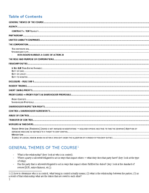 Corporations Fall 2012 Griffith Outline - 09/05/ INTRODUCTION Business ...