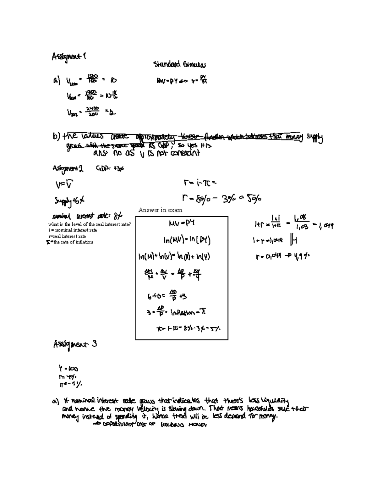 Tutorial 4 For Macroeconomics Lecture 2021 Answers For Tutorial Questions Assignment 1