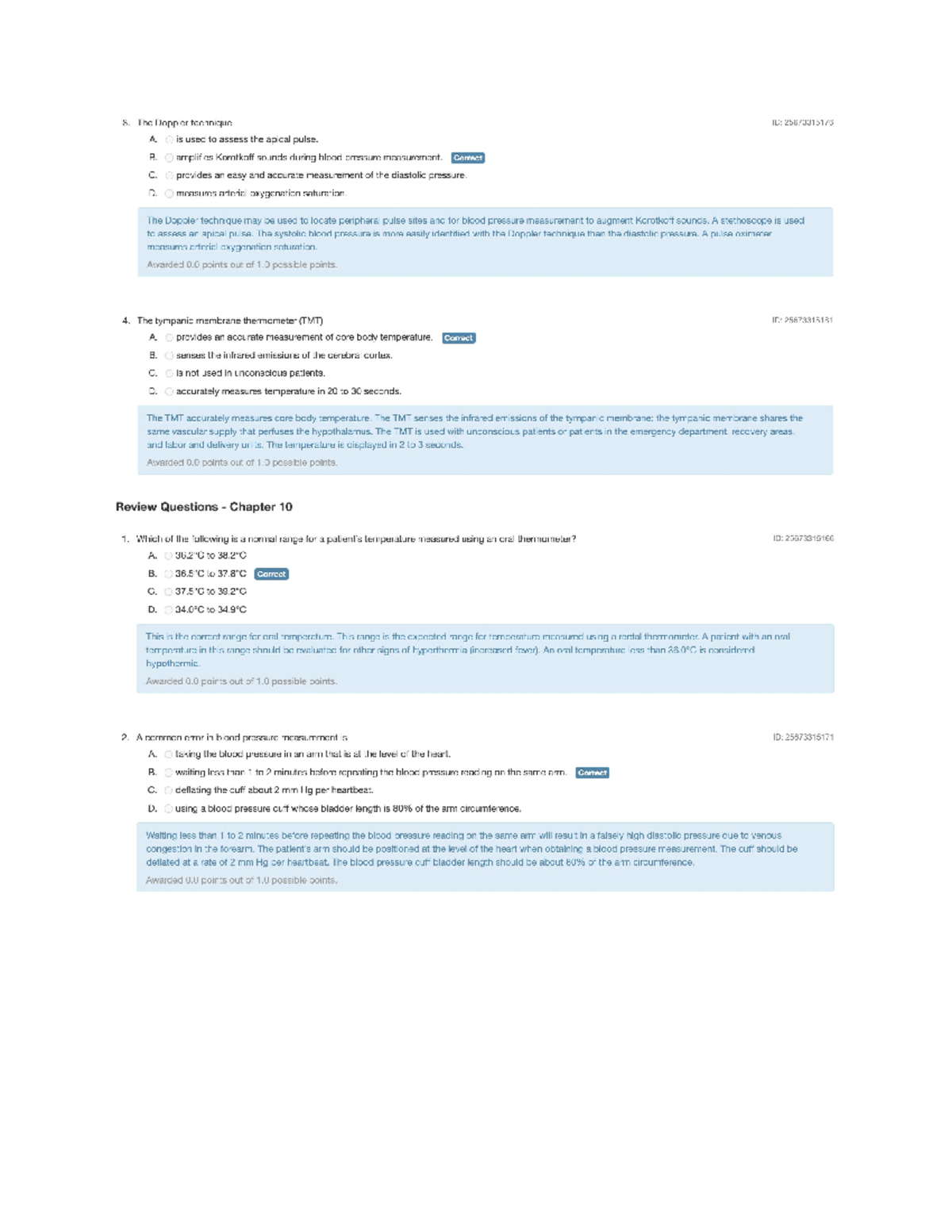 CH 10 review qs - study doc - NSG 3130 - Studocu