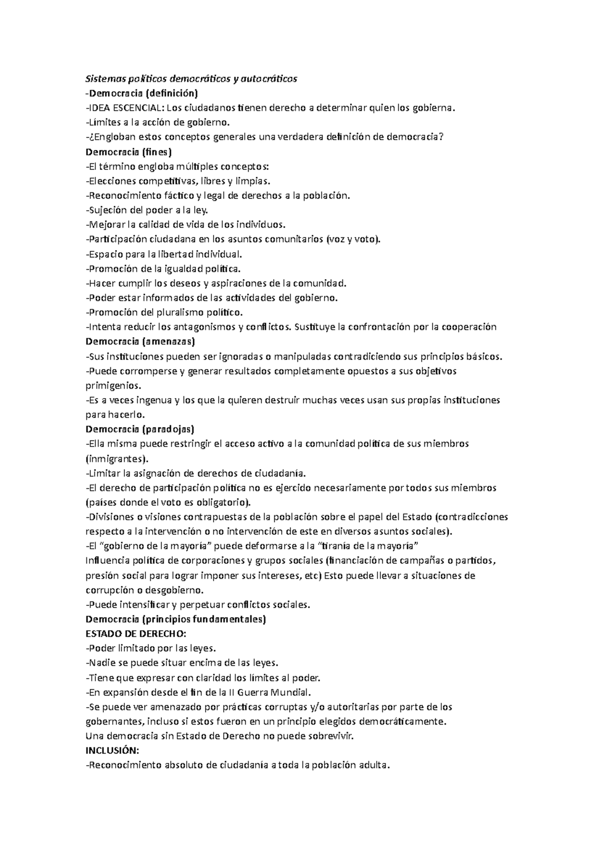 Democracia y autocracia - Sistemas y ESCENCIAL: Los ciudadanos tienen ...