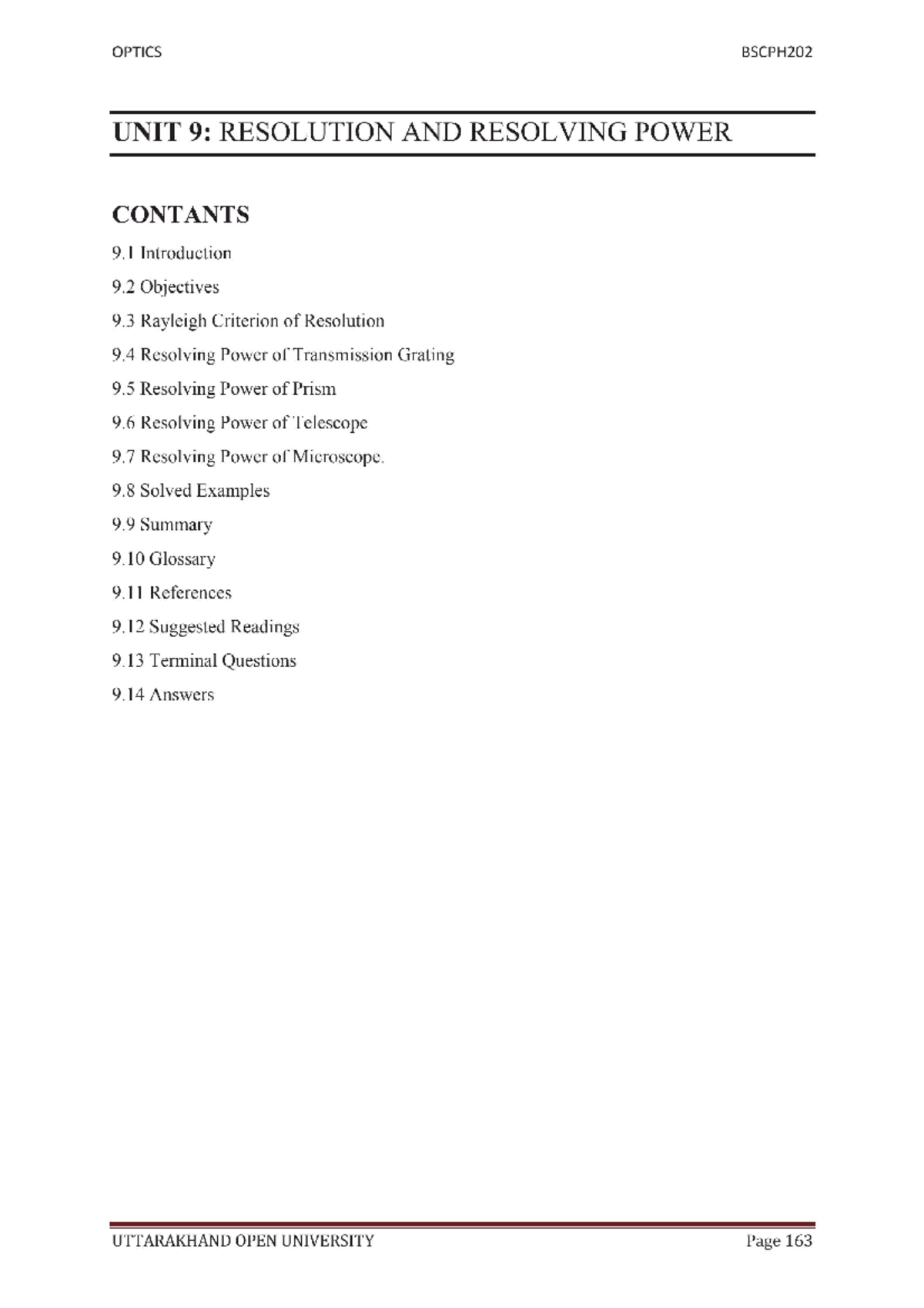 Unit -9 Resolution And Resolving Power - Solid State Physics/ Advanced ...