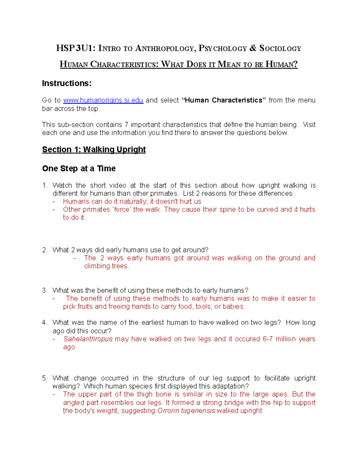 Lirita-What Does it Mean to be Human - HSP 3U1: INTRO TO ANTHROPOLOGY ...