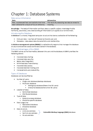 Ch09-Database-Design Notes - Chapter 9 Database Design Discussion Focus ...