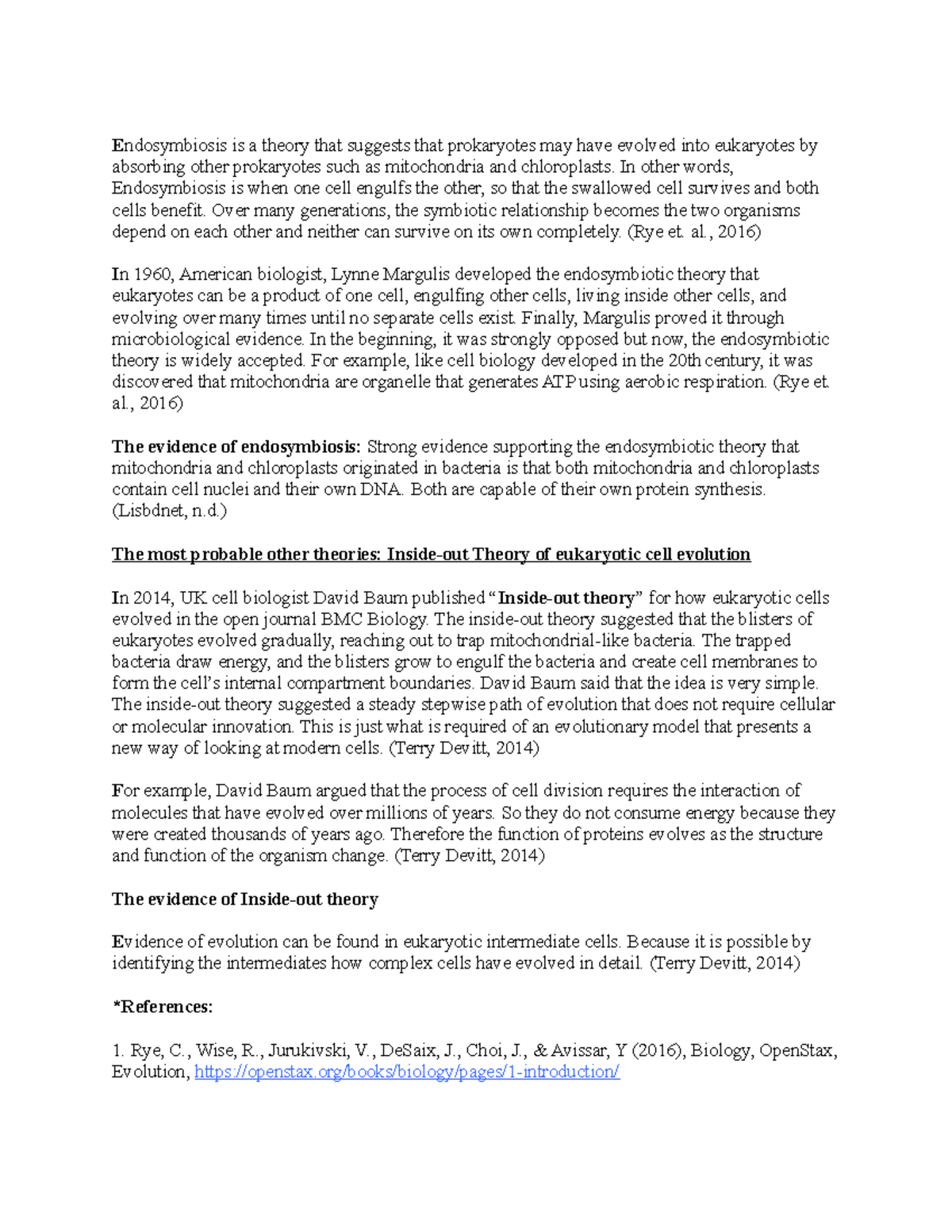 Introduction to Biology 2 UNIT 3 Discussion Assignment 422 ...