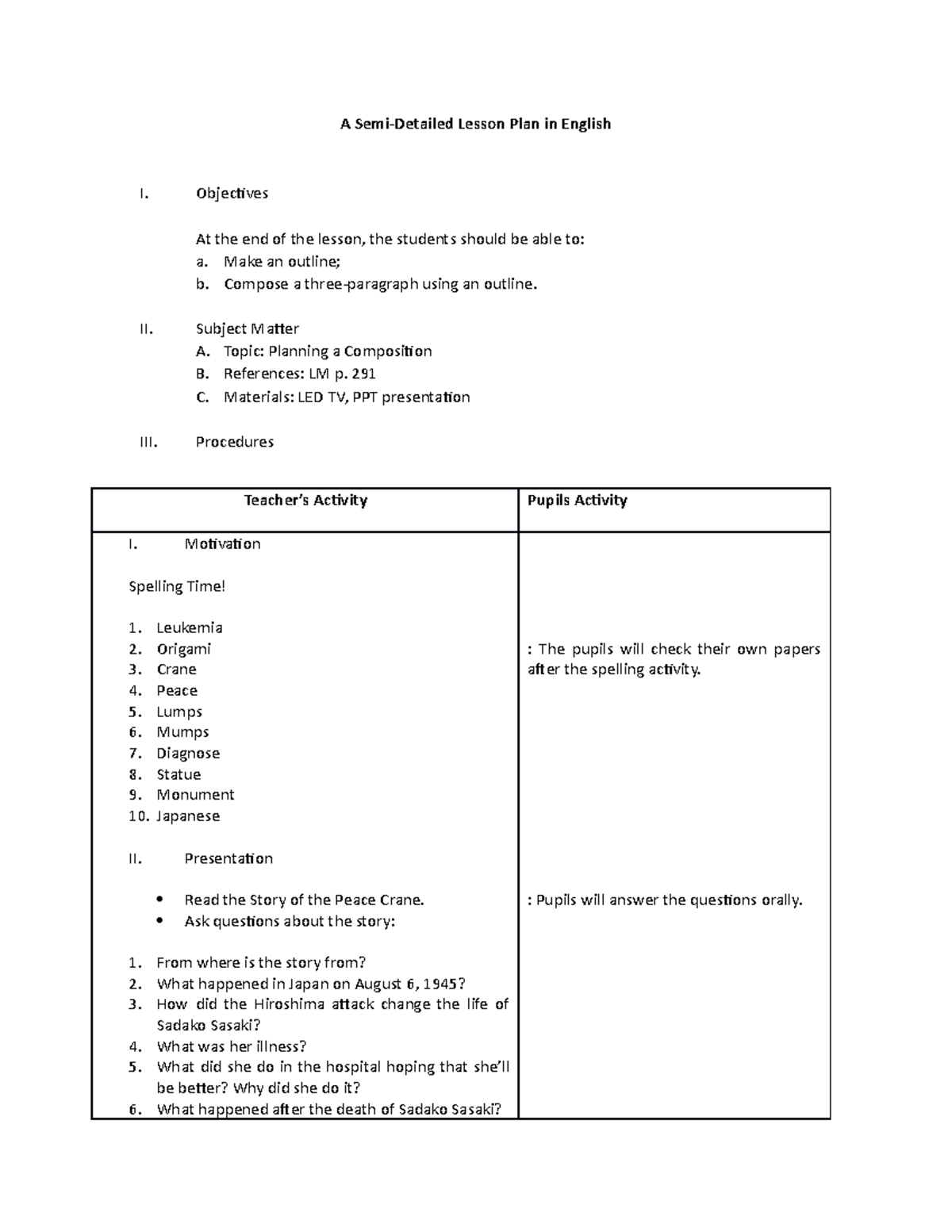 a-semi-detailed-lesson-plan-in-english-objectives-at-the-end-of-the