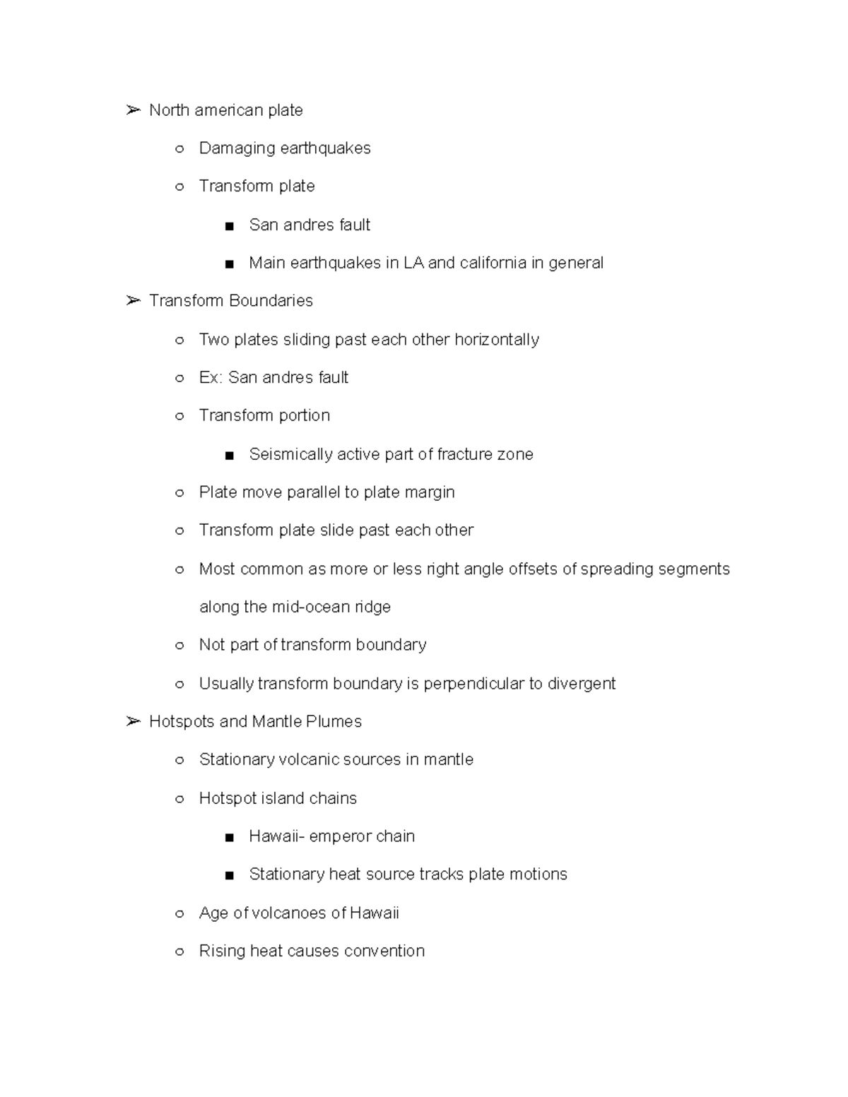 Lecture 8 - plate boundaries and hotspots - North american plate ...