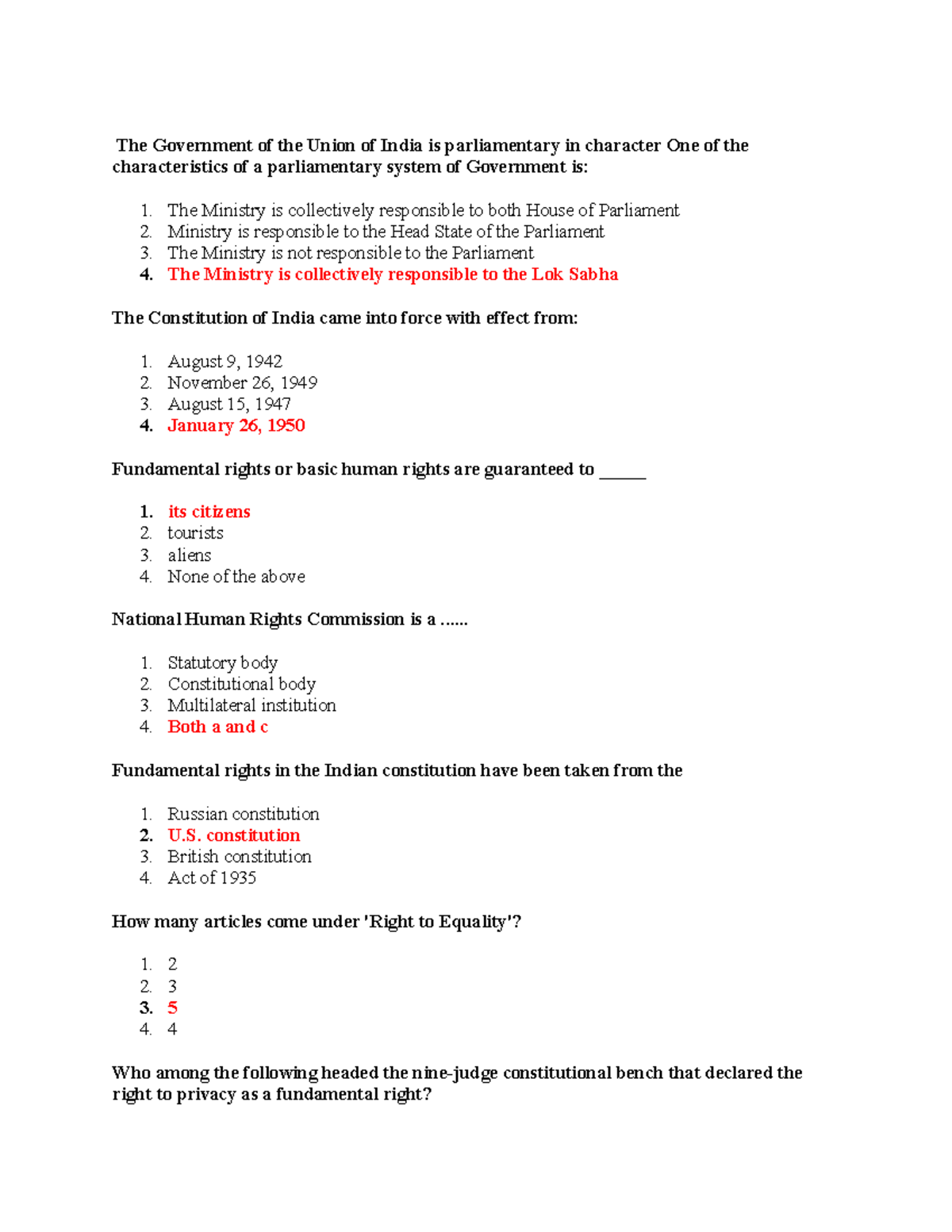 Multiple choice questions complete - The Government of the Union of ...