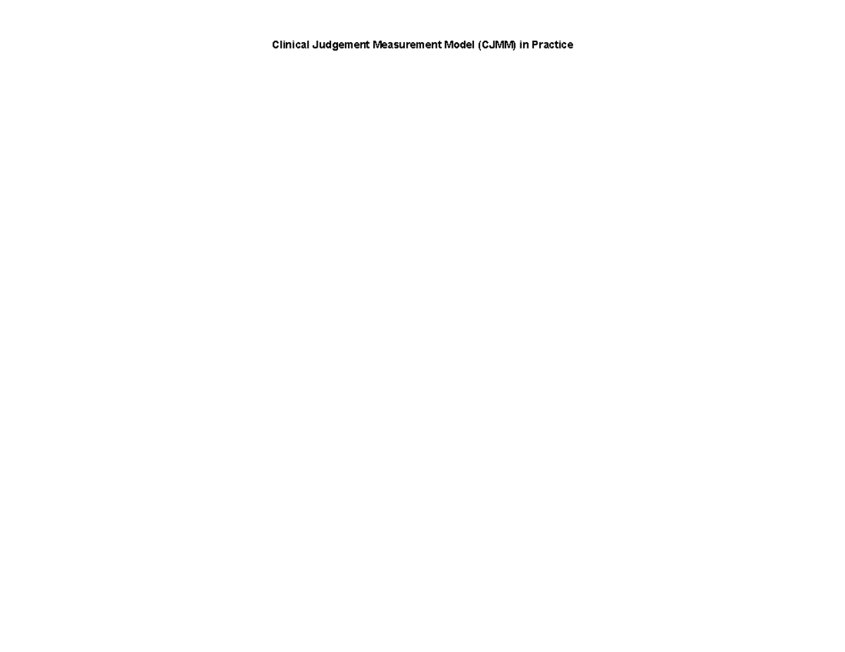 CJMM - Brittany Long - cjmm - Clinical Judgement Measurement Model ...