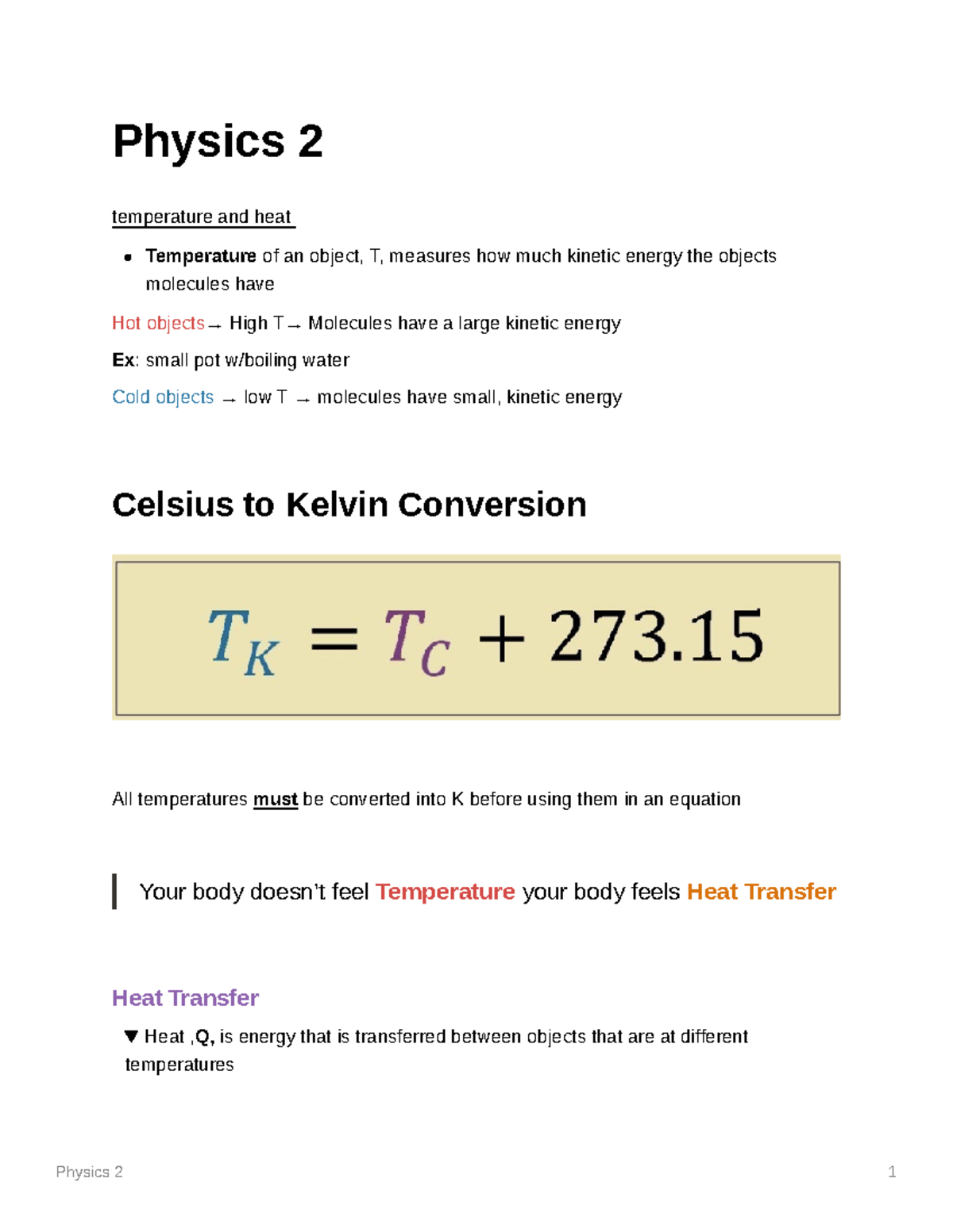 Physics 2 - notes i written from the lecture video - Physics 2 ...