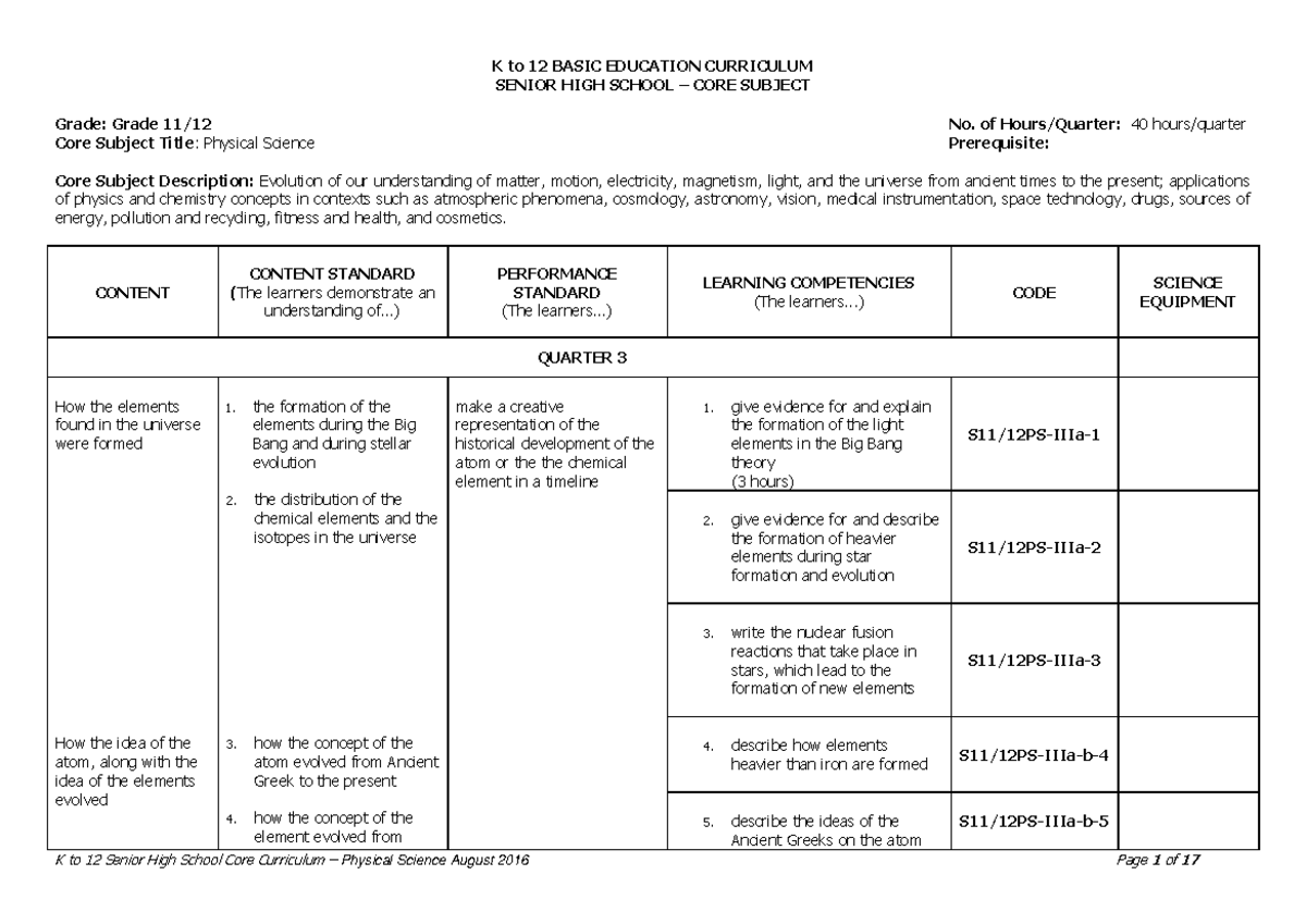 SHS-Core Physical-Science-CG with-tagged-sci-equipment - SENIOR HIGH ...