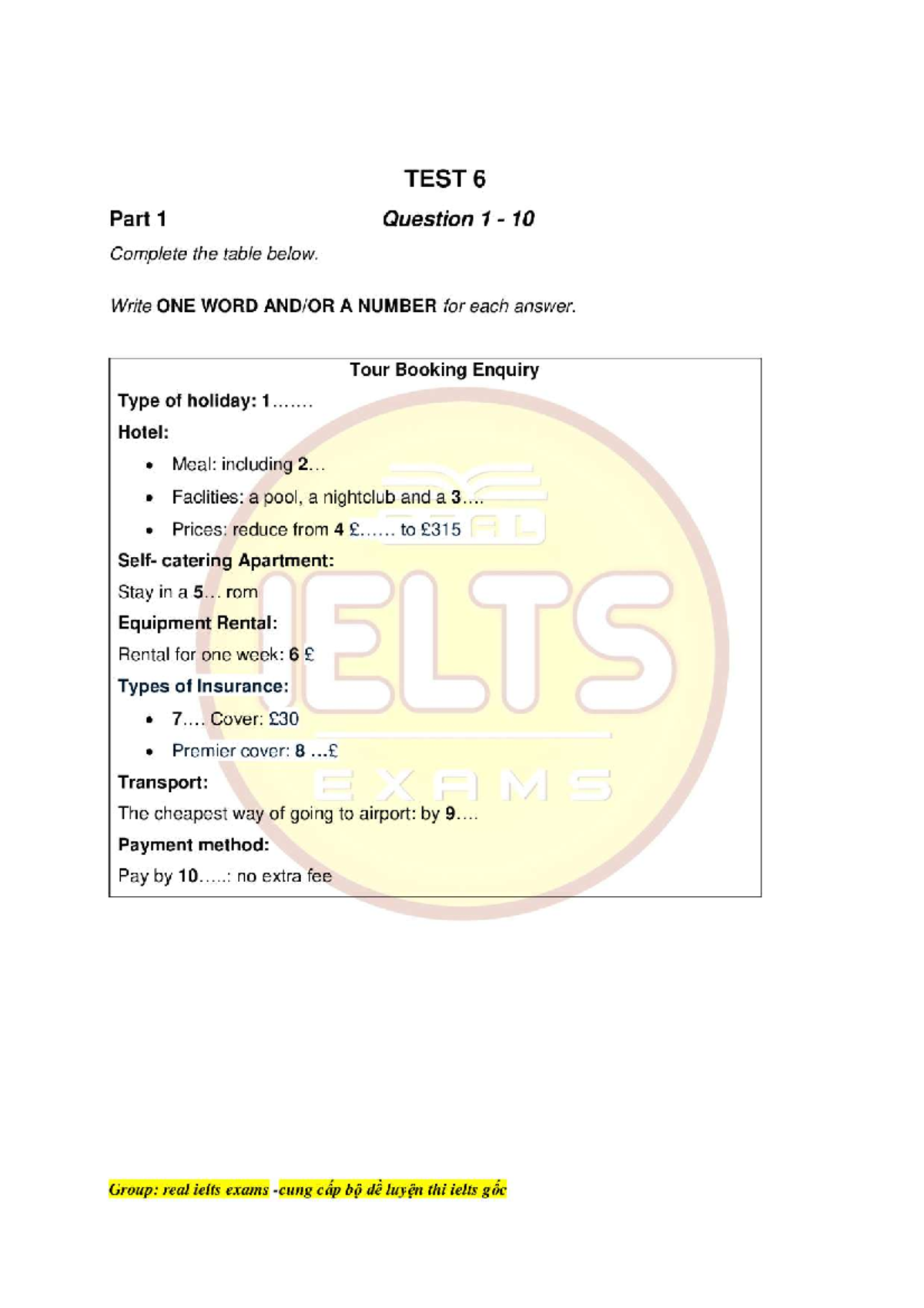 VOL 1 - TEST 6-10 - English composition - Studocu