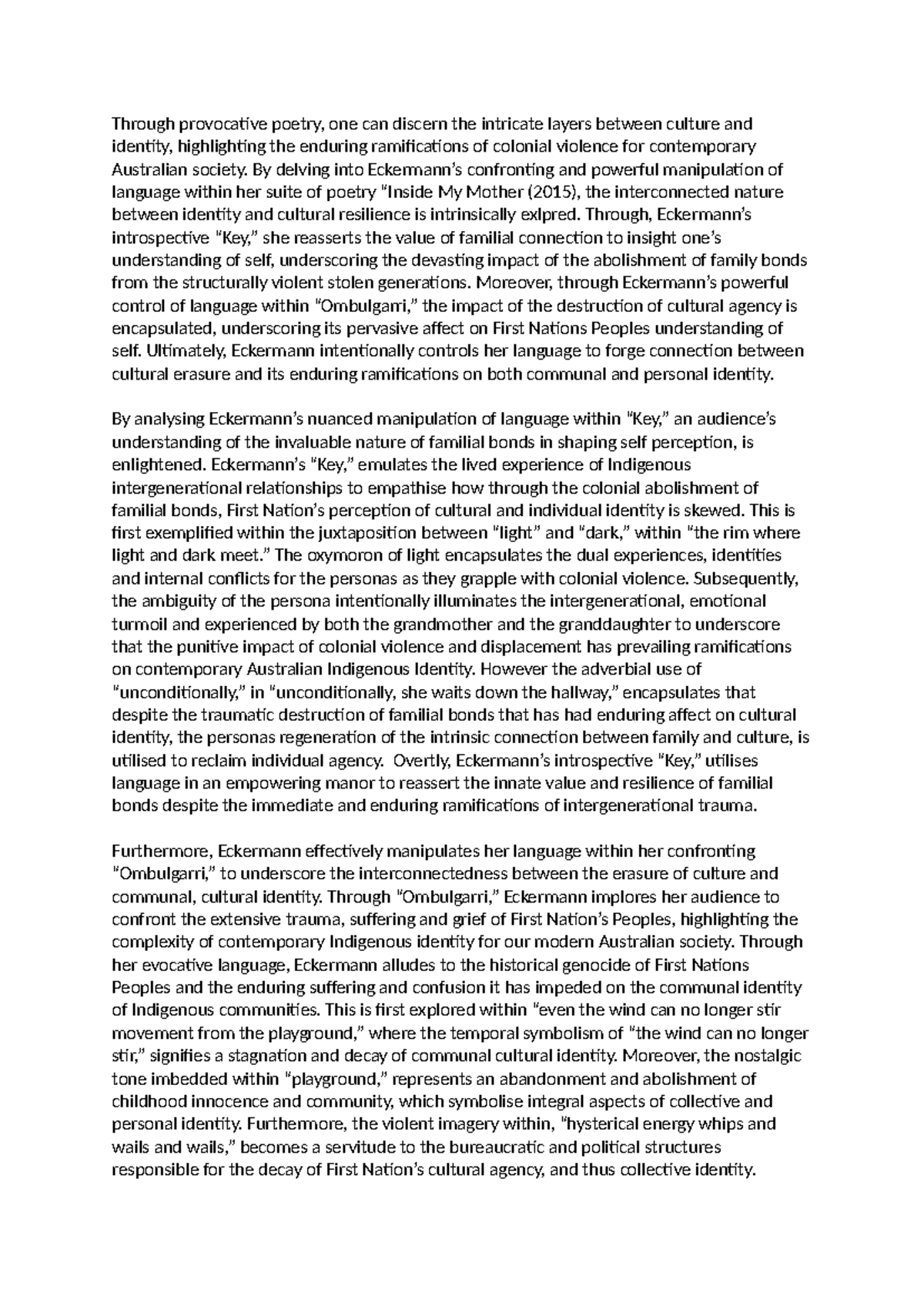 Truman show 20/20 band 6 internal - Through provocative poetry, one can ...