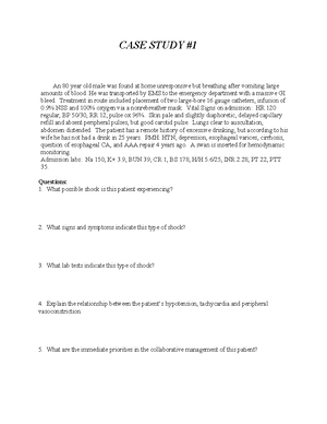 Case Study Heart for Practice of Human Heart - CASE #1 (HTN ...