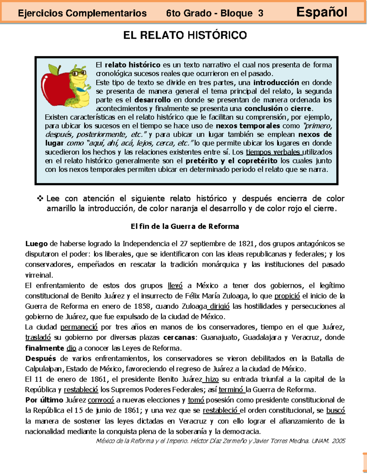 Ejercicios Complementarios 6º DE Primaria Bloque 3 - El relato ...