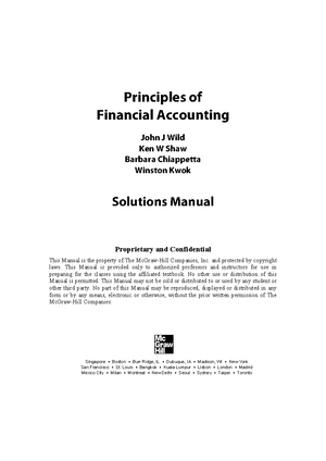 ACCT1101 Solution Chapter 04 - ACCT1101 Introduction to Financial ...