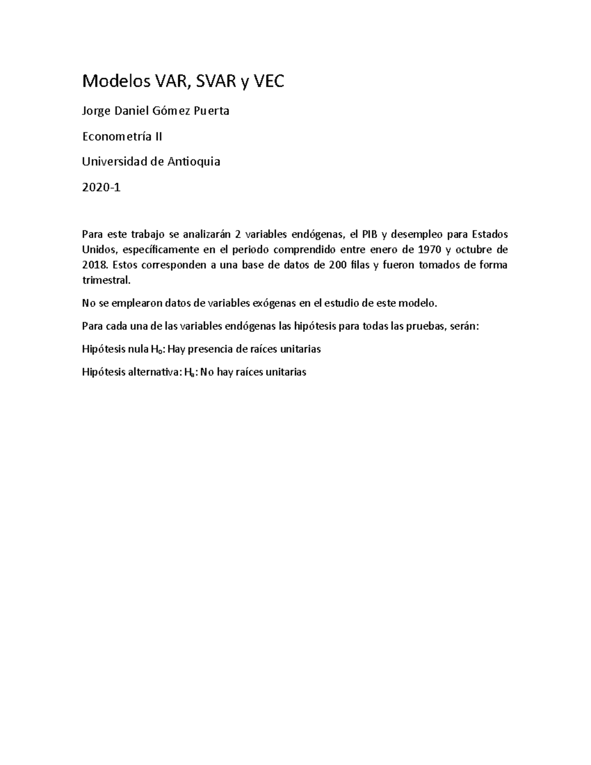 Modelo VAR-SVAR-VEC - Apuntes Econometria - Modelos VAR, SVAR y VEC ...