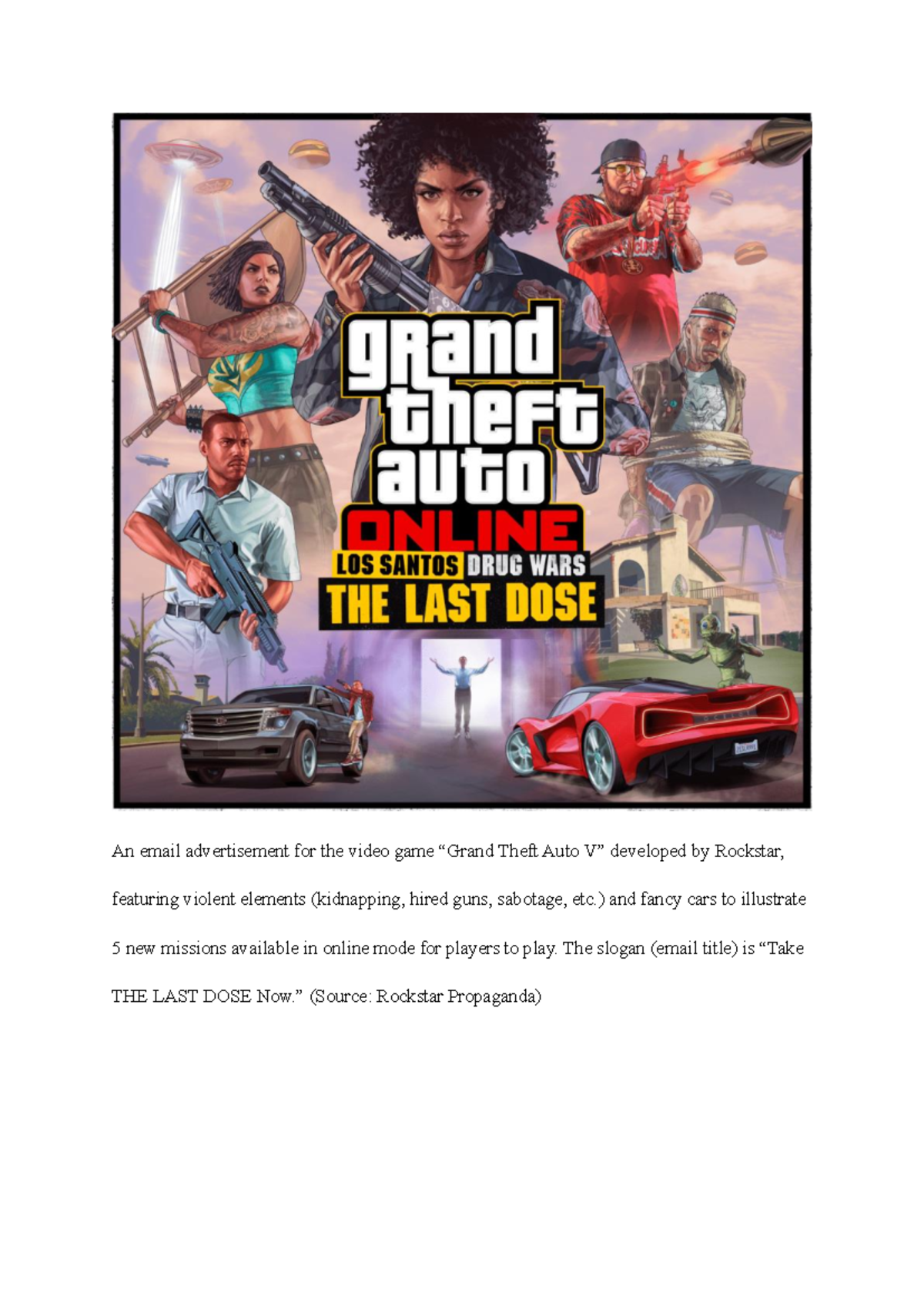 Ad Observation Exercise - An email advertisement for the video game ...