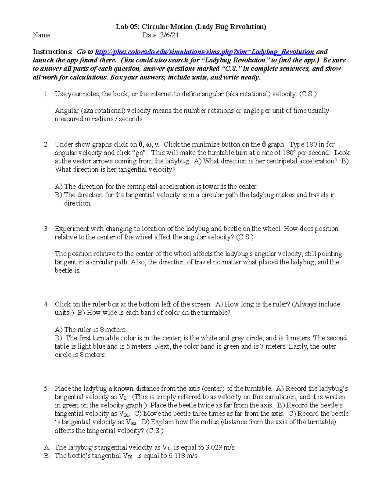 Lab 03 Circular Motion - Lecture notes Chapter 3 - Lab 05: Circular ...