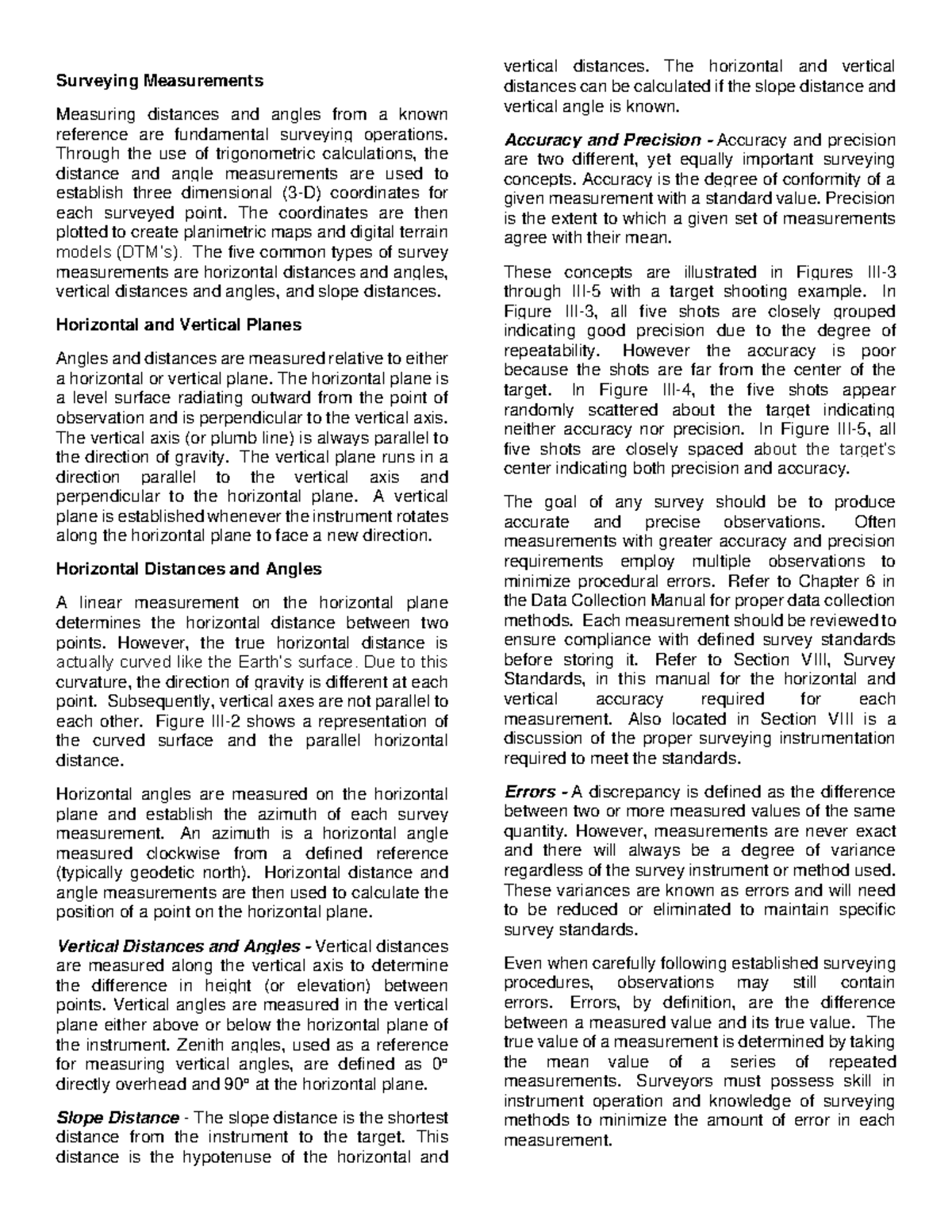 CE010 Surveying Module 1 Reviewer Correction Errors with solutions ...