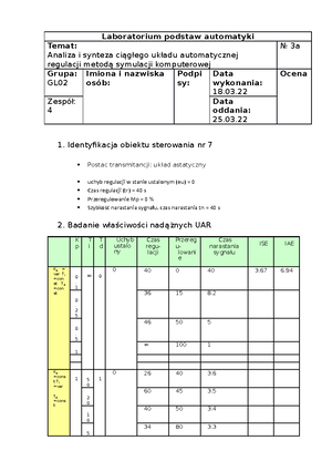 tablice Karnaugh - opracowanie - Opracowanie cwiczen nr 2 tablice ...