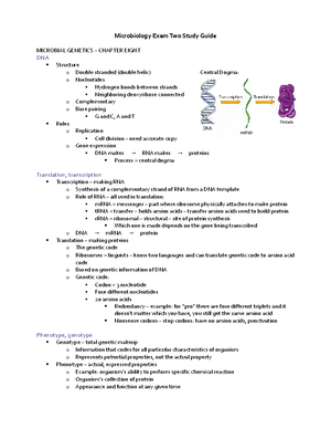 Microbiology Module 2 review - BIO255 Module 2 Study Worksheet Use the course textbook, slides ...