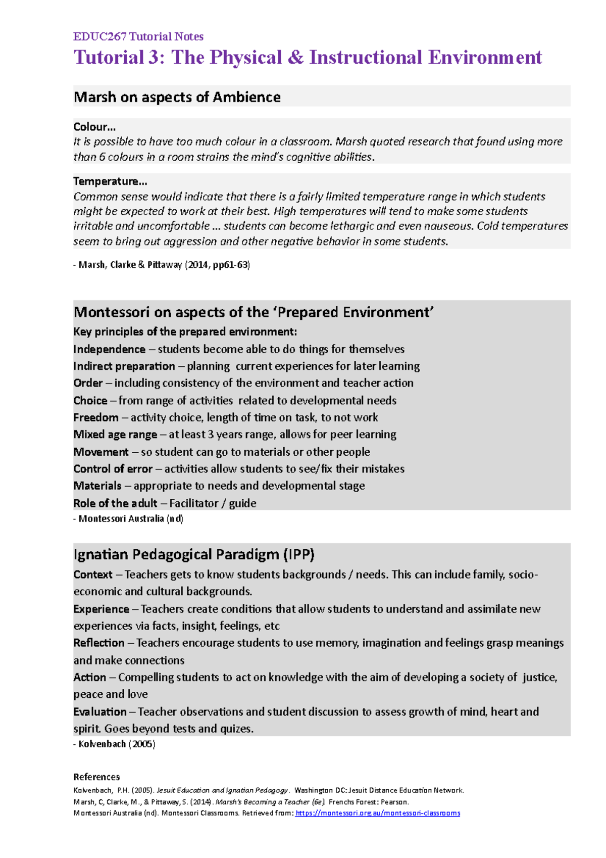 T03 Tutorial Notes - Classwork - note sheet - EDUC267 Tutorial Notes ...