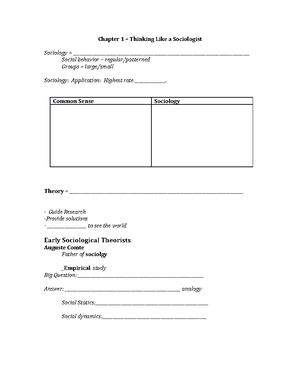 Sociology Notes - Concepts Central to Sociology Culture, religion ...