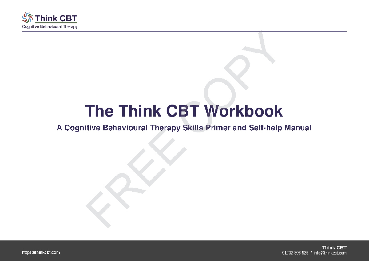 Think CBT Workbook Self help and Primer - Think CBT thinkcbt 01732 808 ...