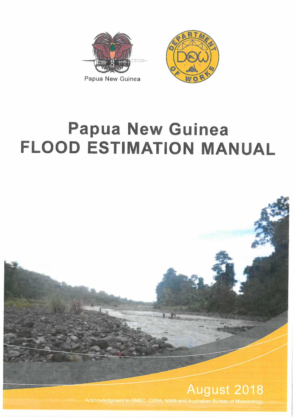 PNG Flood Estimation Manual - August 2018 - DEPARTMENT DOW Papua New ...