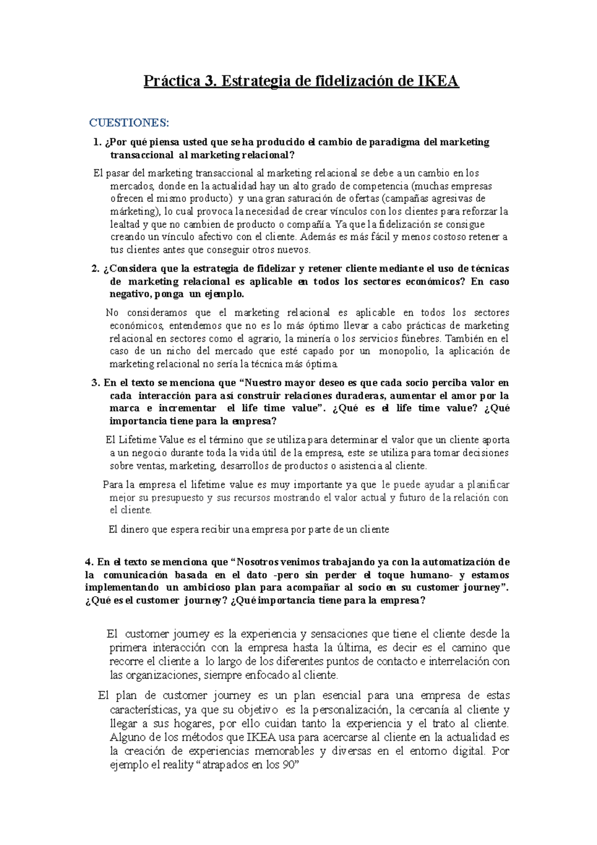 Práctica 3 - Practica marketing - Introducción Al Marketing - UA - Studocu