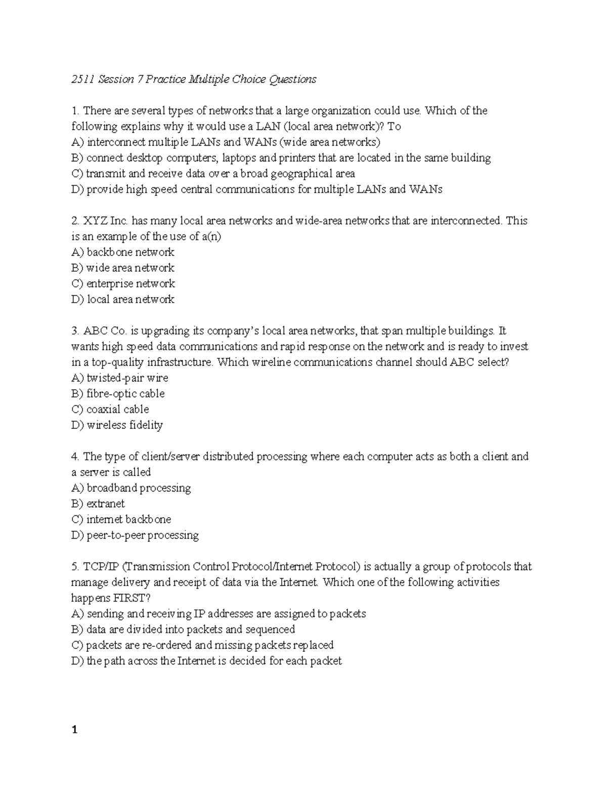S7 Prac MCQ 2020 - hjkm - 2511 Session 7 Practice Multiple Choice ...