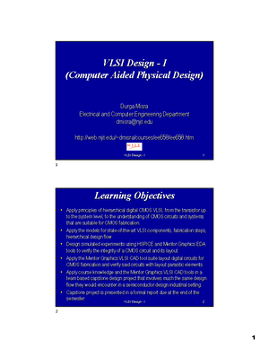 Lecture-07 power - lecture ppt - VLSI Design - I Power Material from: CMOS VLSI Design By Weste ...