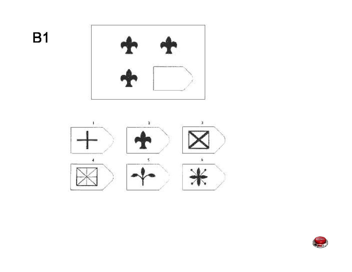 Raven Block B - Intelligence Test - Counseling Psychology - Studocu