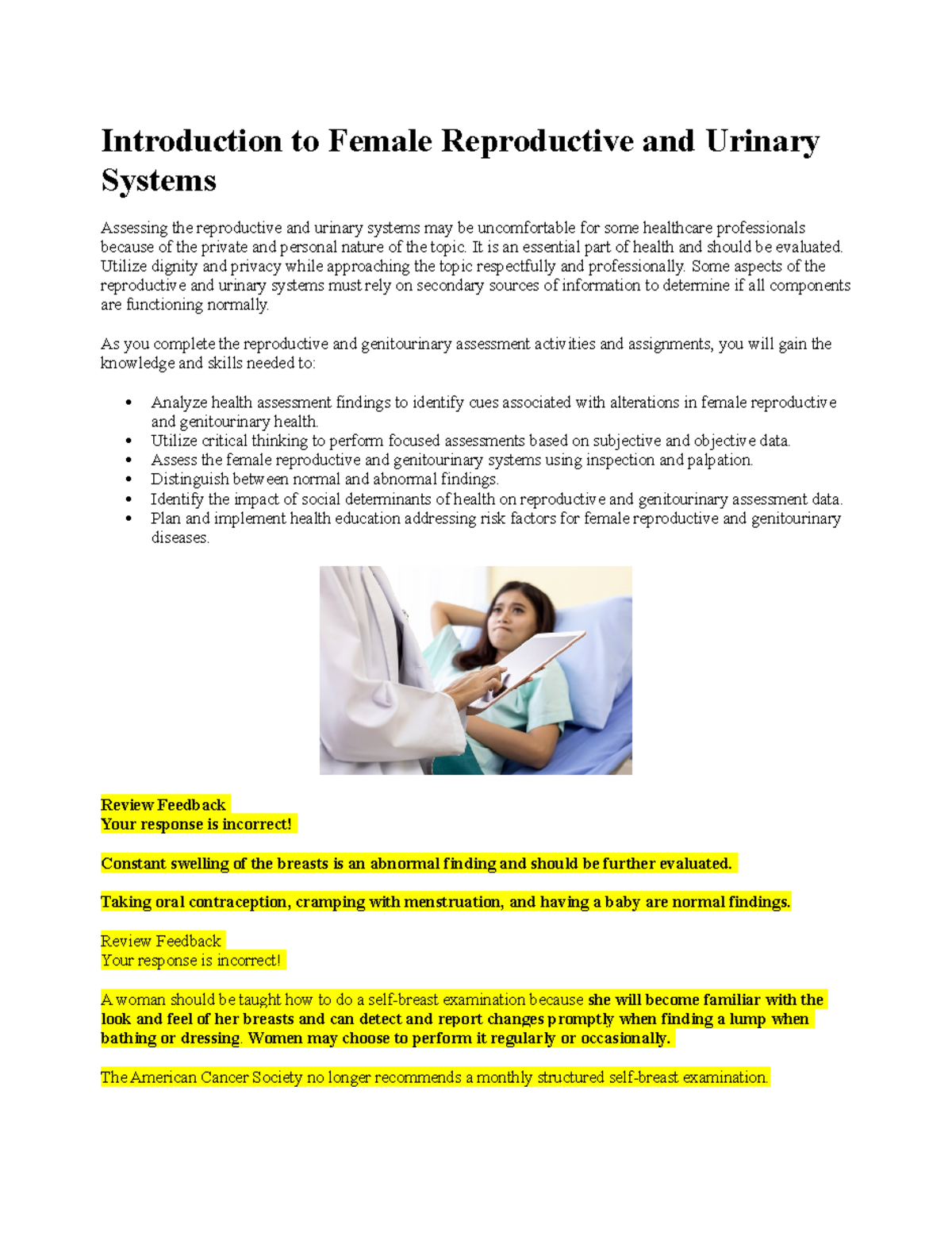 Edapt-Female Reproductive and Urinary Systems - Introduction to Female ...