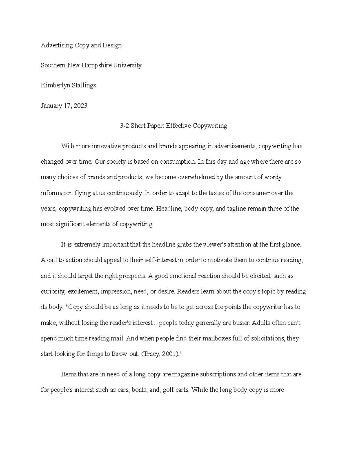 3-2 Effective Copywriting - Advertising Copy and Design Southern New ...