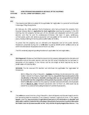 16) Digest - Ramirez vs Garcia.pdf - CASE DIGEST: GR 93833 Ramirez vs ...