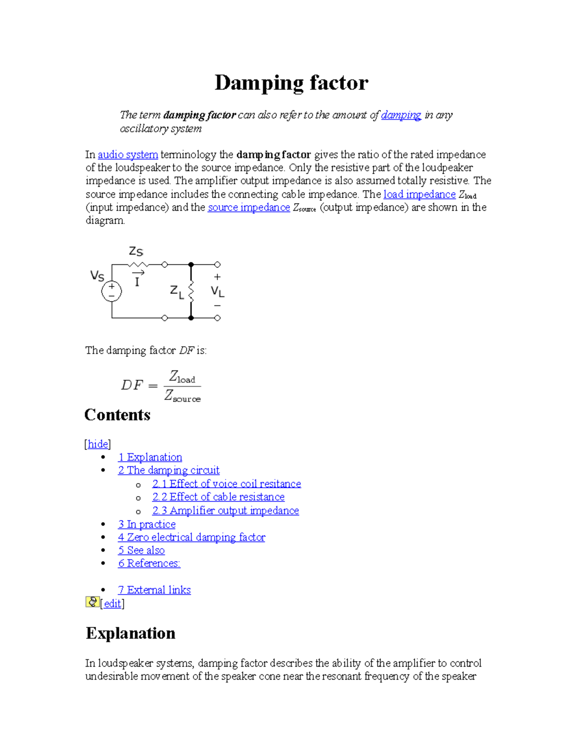 Damping Factor Explained At Willard Madrigal Blog