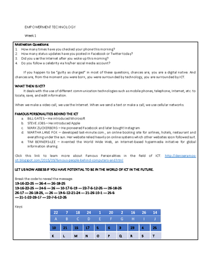 PE 1 Pathffit 1 Module - COURSE TITLE: Movement Competency Training ...