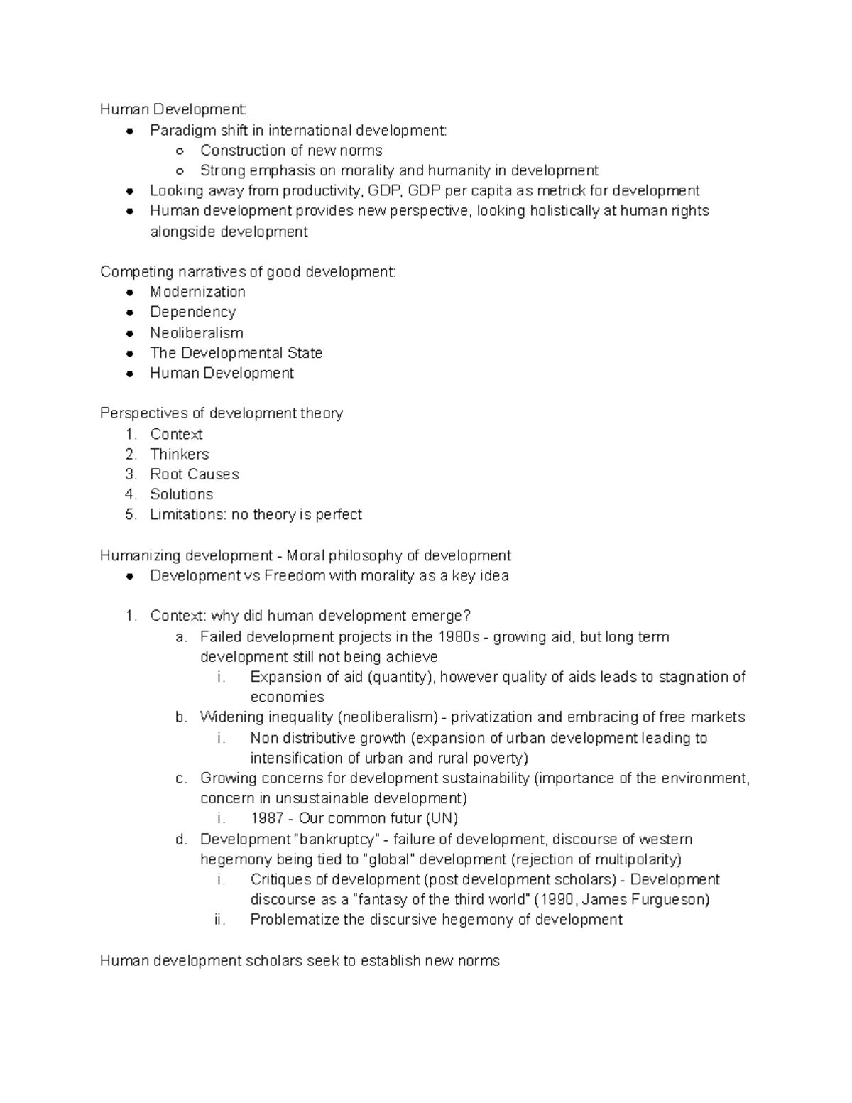 INTD 200 - Lecture 3 - Google Docs - Human Development: Paradigm shift ...