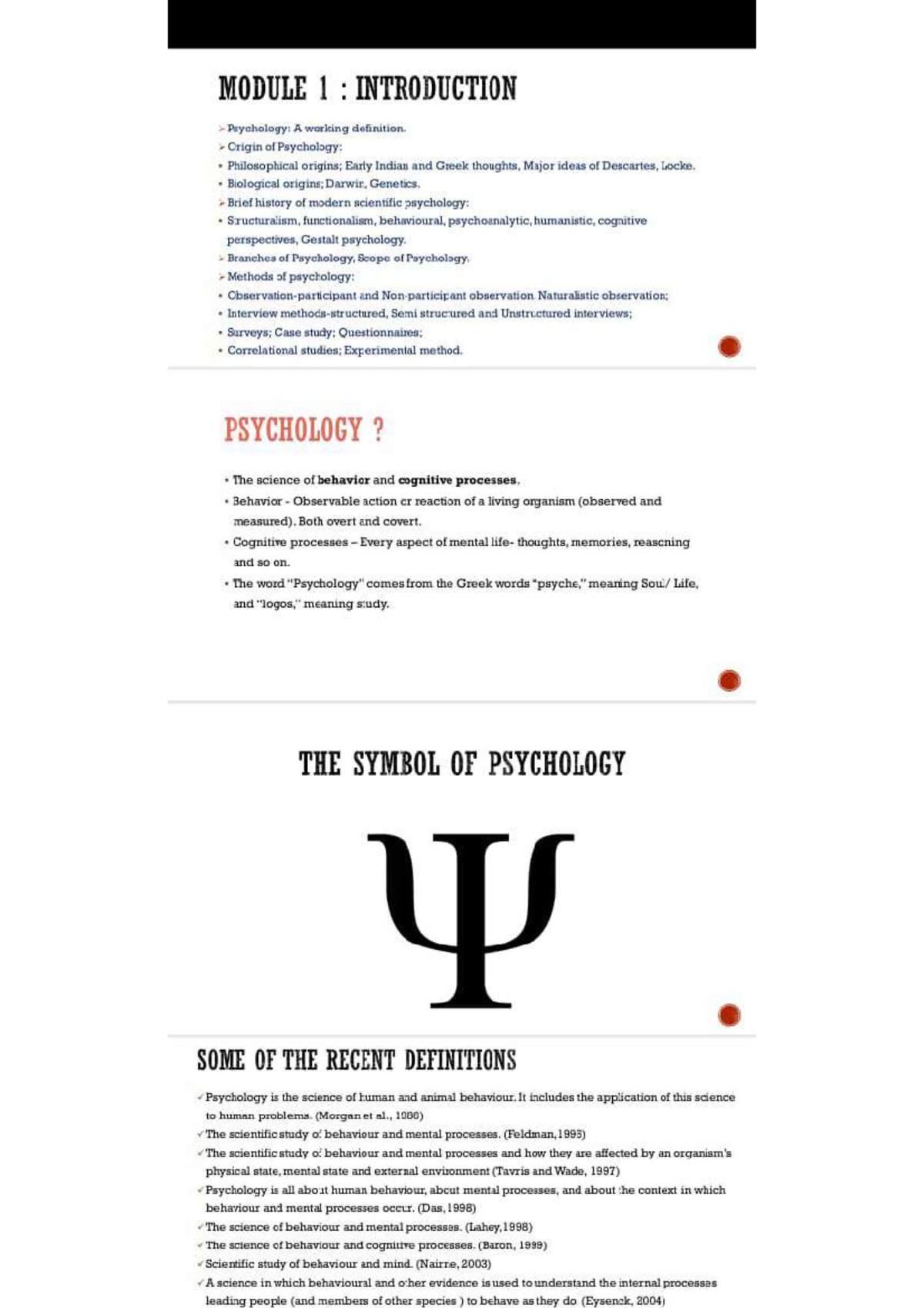 PSY Notes - Bsc psychology - Studocu