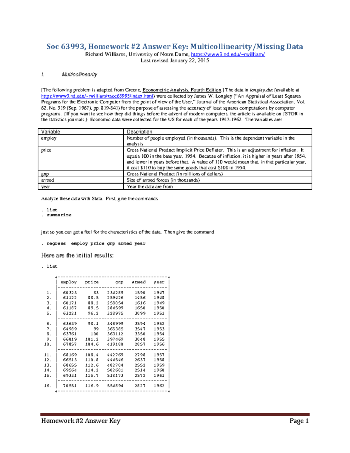 Hw 2 - questions and answers - Soc 63993, Homework #2 Answer Key ...