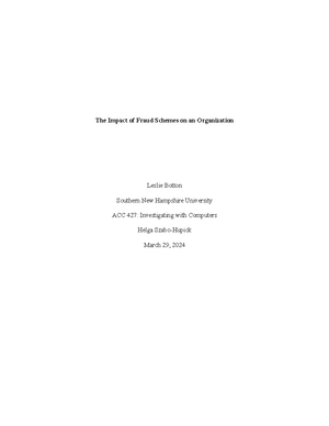 ACC 405 3-1 Accounting Methods - ACC-405 Advance Accounting January 23 ...