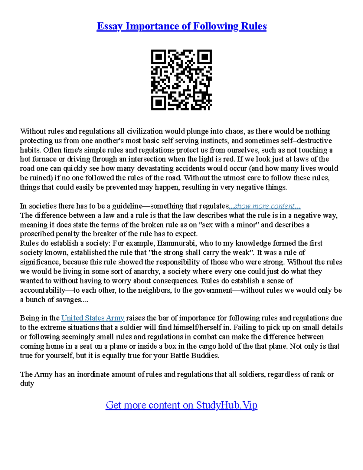 Rules For Essay Writing - Essay Importance of Following Rules Without ...