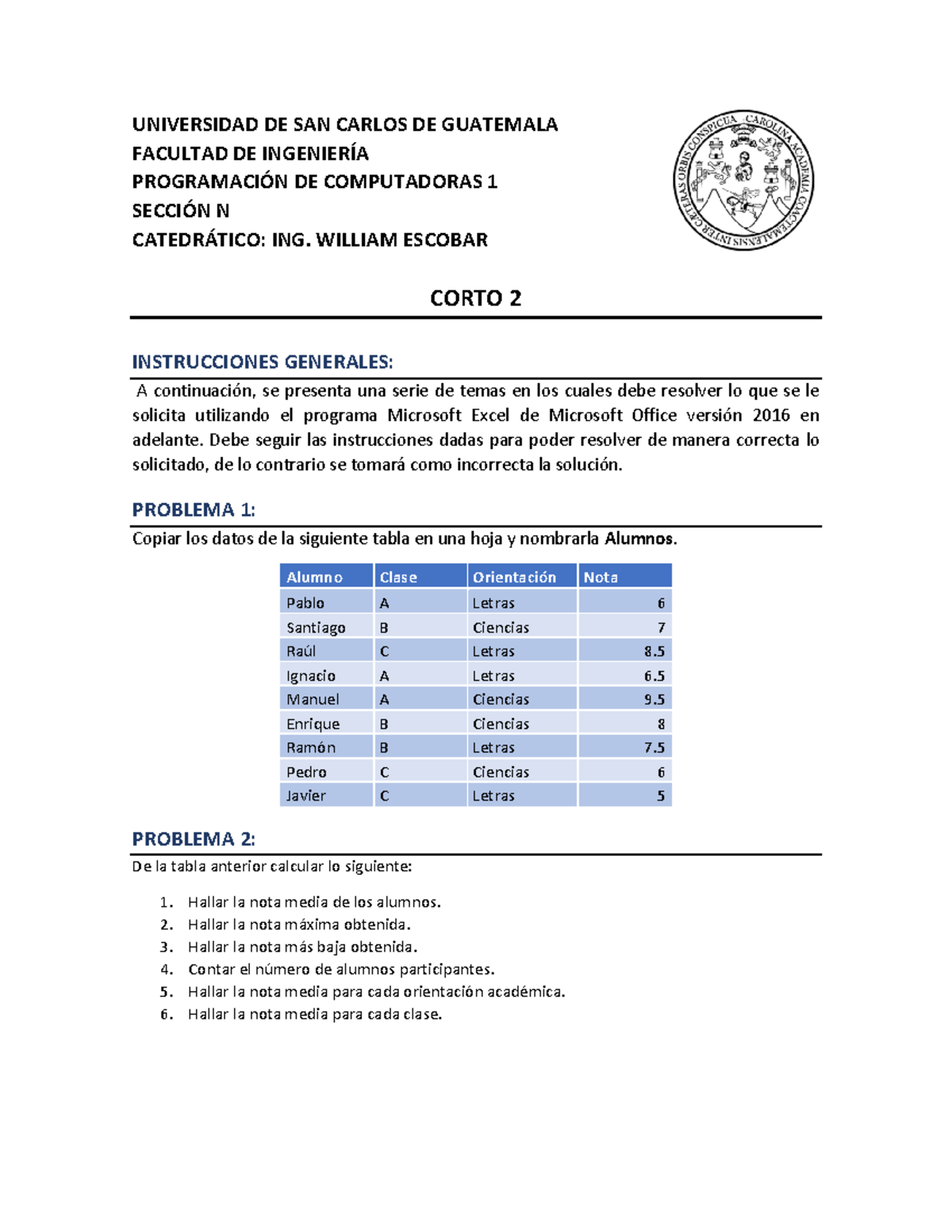 Corto 2 090 sdfrfsd sdf sdffsd sadfwefs - UNIVERSIDAD DE SAN CARLOS DE ...